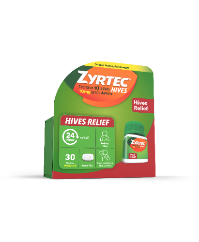 ZYRTEC HIVES 10MG IR TABLET 30 | Home Tester Club