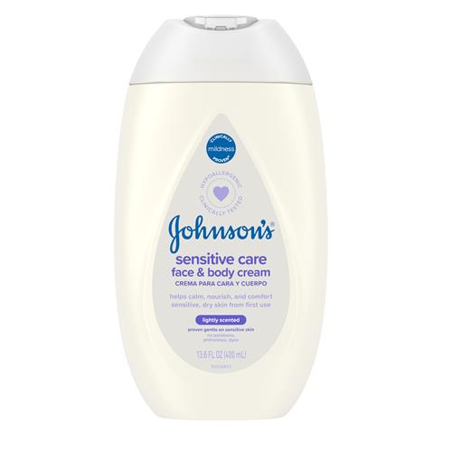 Johnson’s Sensitive Care Face & Body Cream Light Scent | Home Tester Club