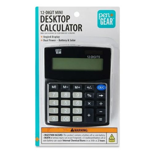 Pen + Gear 12 Digit Mini Desktop Calculator | Home Tester Club