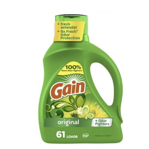 Gain Laundry Detergent Liquid with Odor Fighters, Original Scent | Home ...
